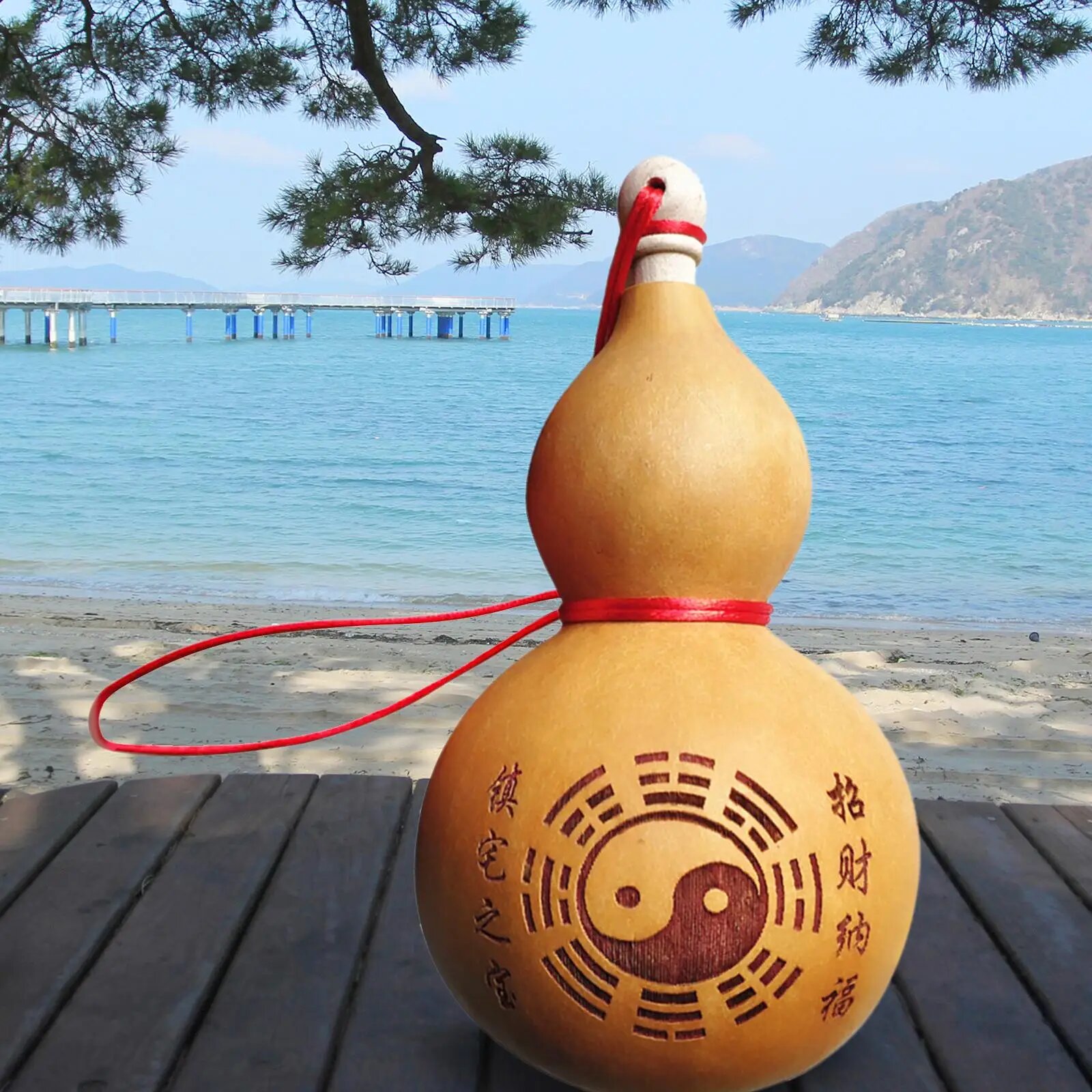 Портативная бутылка из тыквы MagiDeal Gourd Decor