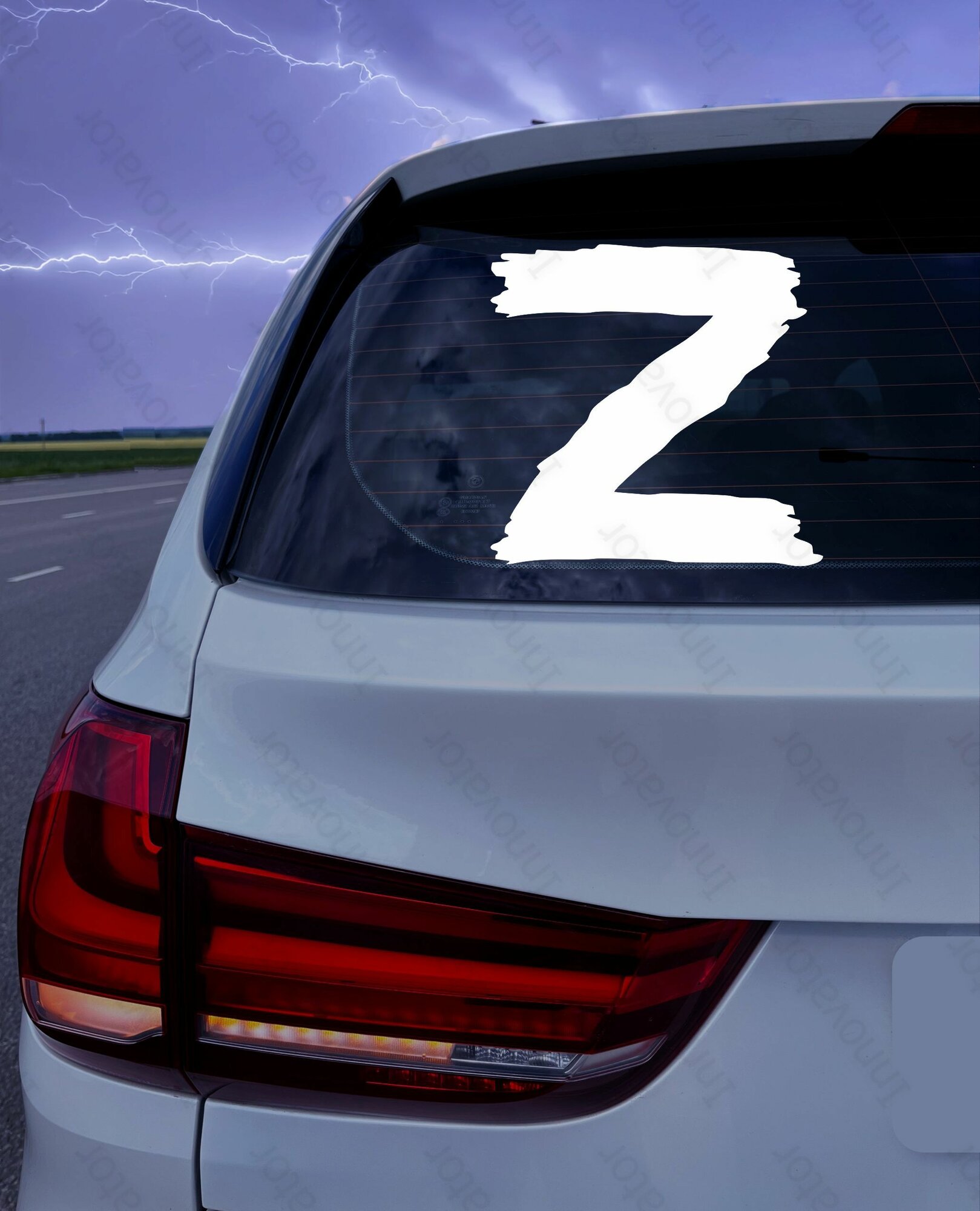 Z наклейка на авто