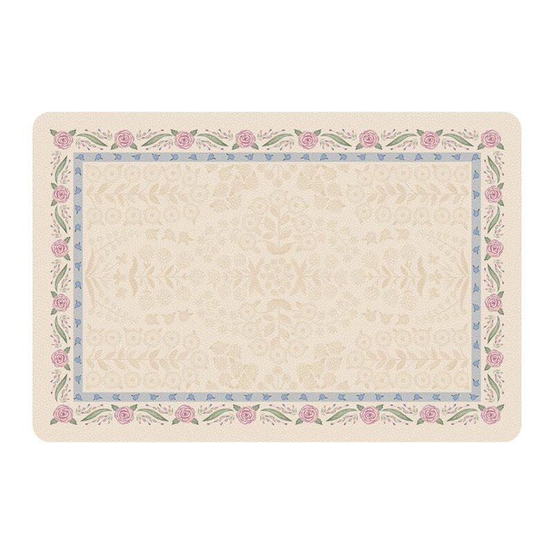 Коврики для сервировки стола в стиле французского легкого люкса «Сад Моне», кожаные подставки для тарелок и мисок, для