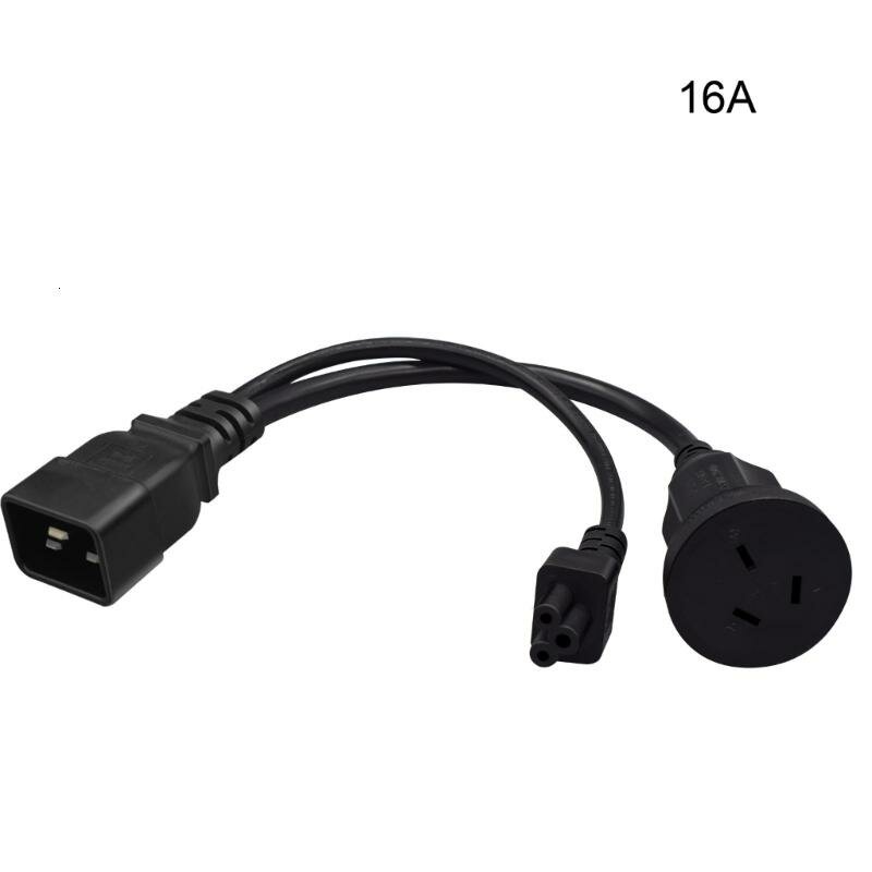Кабель-адаптер IEC320 C20 на IEC320 C5+ с австралийской вилкой, 16A