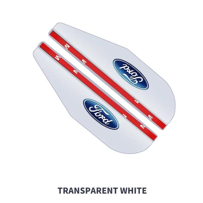 2 шт, декоративная наклейка на зеркало заднего вида с логотипом для Ford Mustang Raptor Fiesta Focus 2 3 4 Mondeo Ecosport Kuga Fusion Золотой