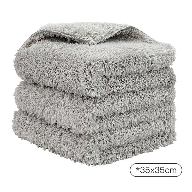 Утолщенная салфетка из кораллового флиса, многофункциональная бытовая салфетка для уборки, кухонное впитывающее