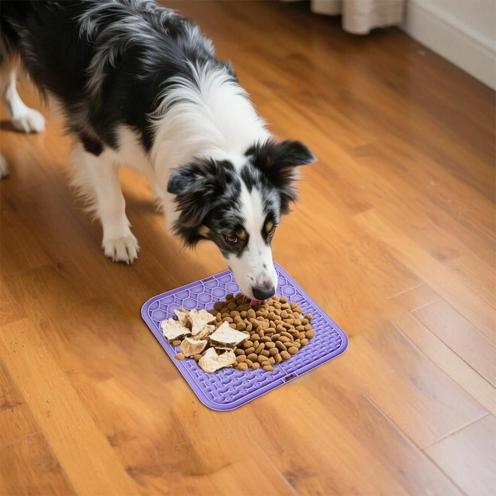 Лизательный коврик для собак и кошек, коврик для медленного кормления