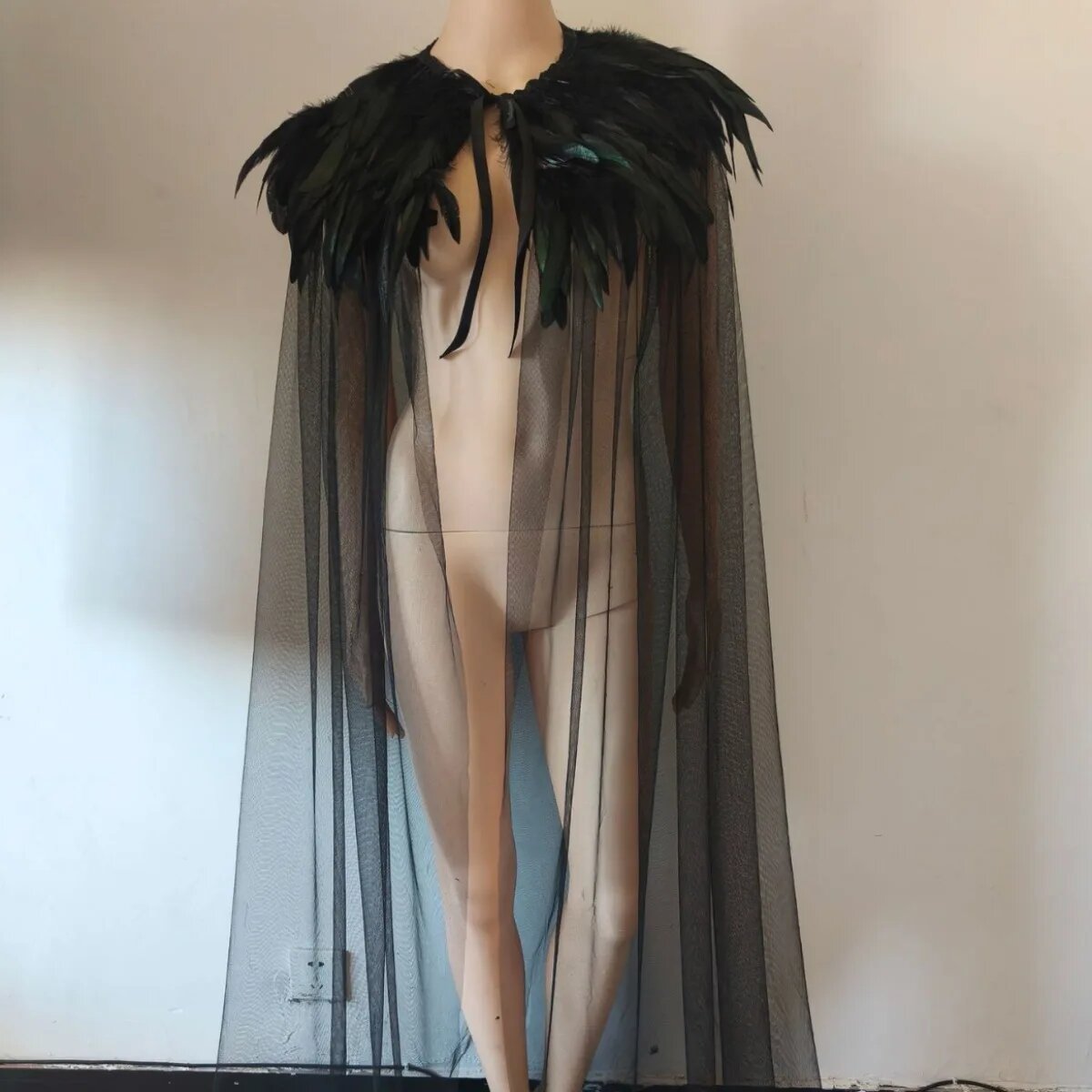 Плащ Btsukimi черный стимпанк 180 см Черный, Black