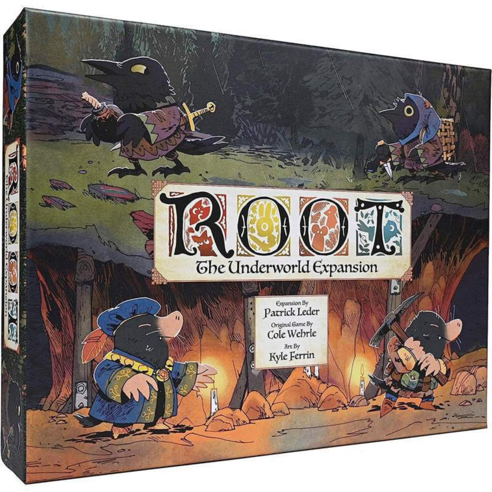 Board game Root Basic version Leder Games Kids Children Tabletop Interactive 10y+ 2-4 Players 60-90 Mins Ages 10+ Action Queue Action Retrieval Area Majority Influence Area Movement Dice Rolling Hand Management Point to Point Movement Race Sudden Death
