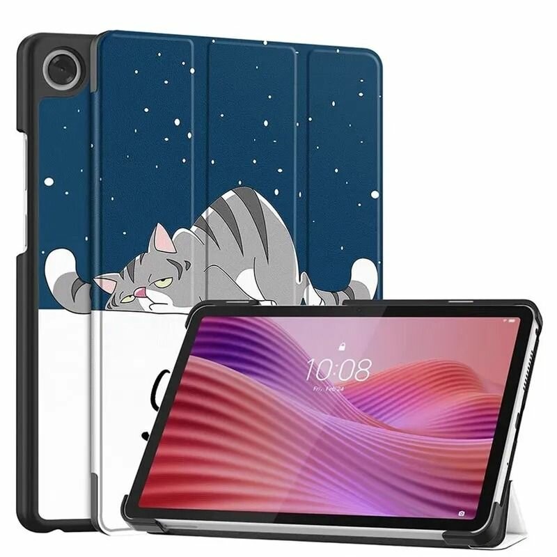Чехол для Lenovo Tab One/Tab K9 8.7 дюймов 2025 складывающийся стенд смарт магнитные таблетки крышки TB305XU/TB305FU 8.7" корпуса планшетов