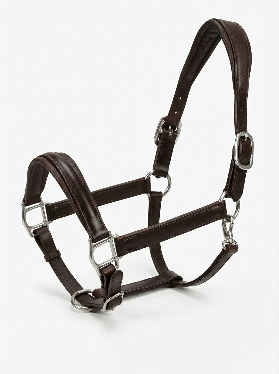 Кожаный анатомический недоуздок Runo