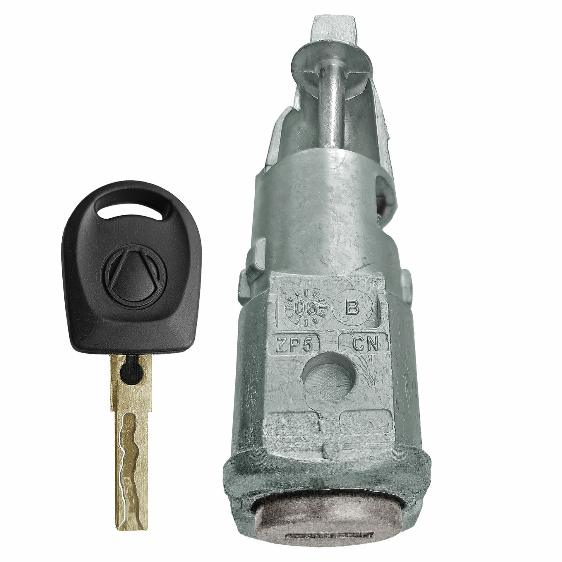 Цилиндр для левой двери автомобиля VW Skoda Octavia 2005-2008 OEM 1Z0837167C 6Y0898167E с 1 ключом