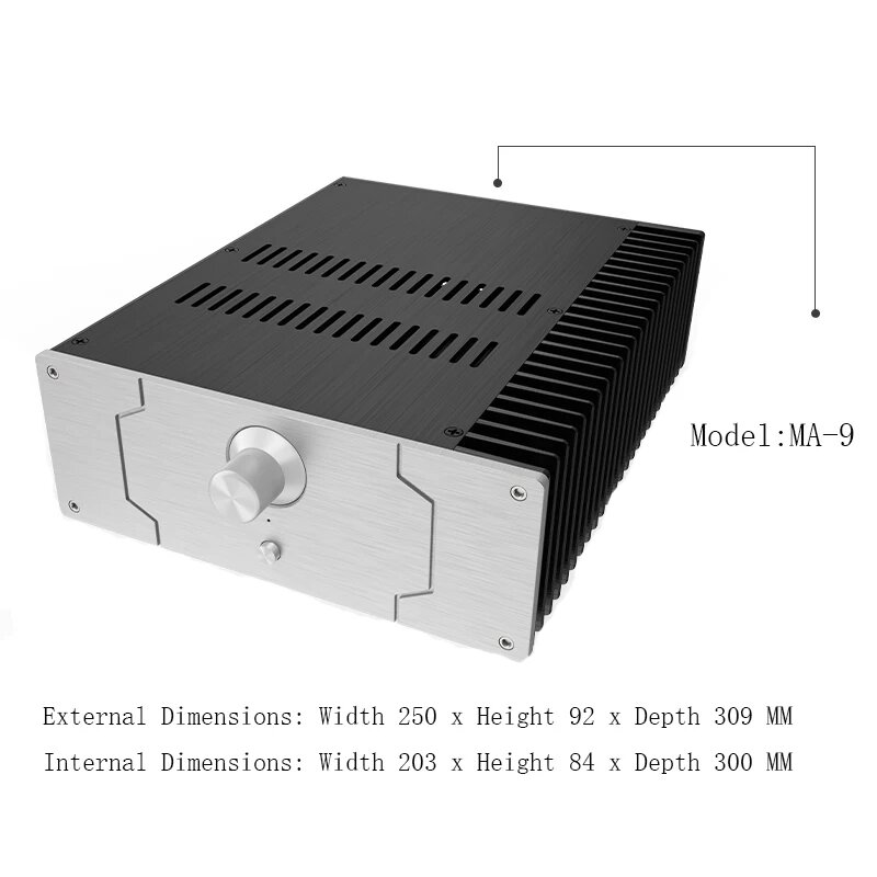 Weiliang Audio MA-9 серебряный корпус усилителя мощности