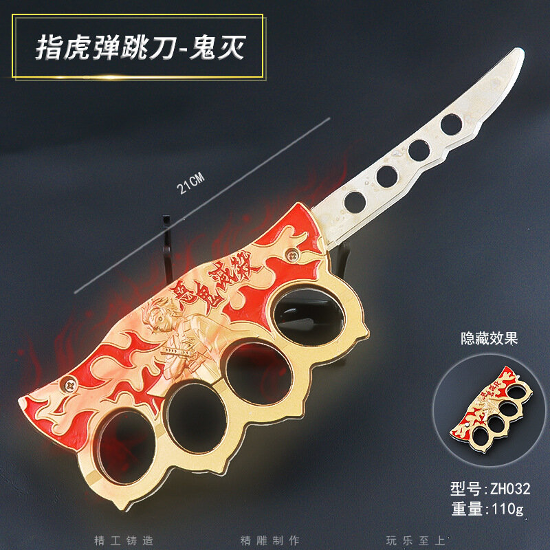 Аниме Модель Ножа Волка, Отскакивающий, Игрушка для Улицы, Ремесленный Демонстрационный Предмет, Без Лезвия, Безопасный