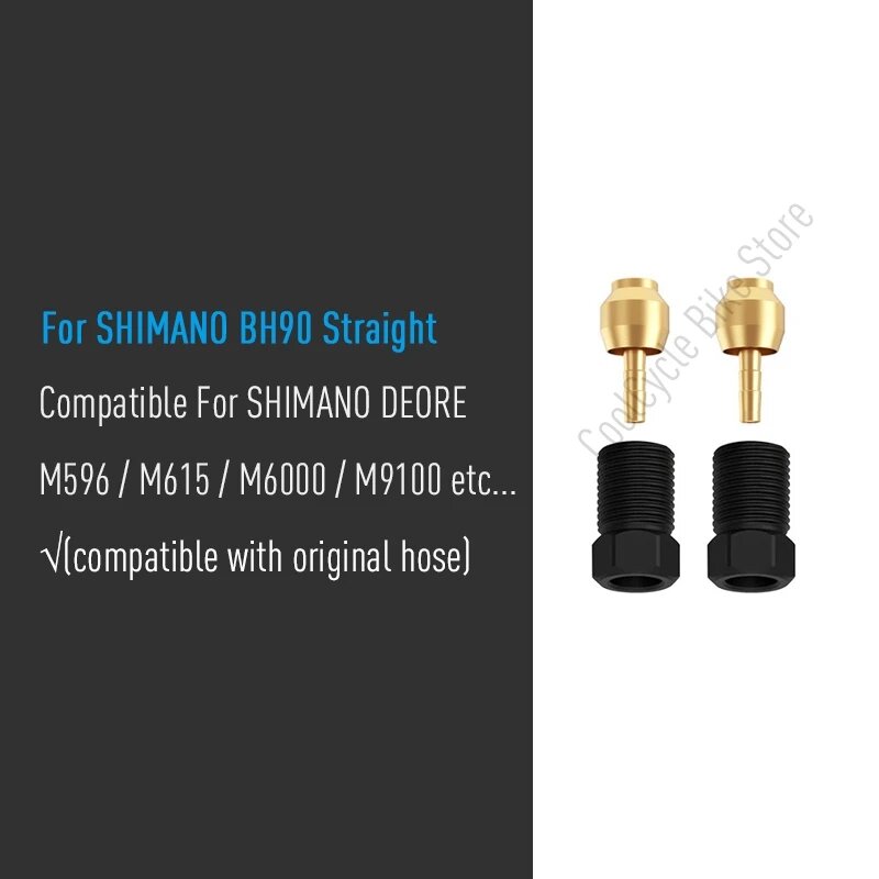 Ezmtb Комплект переходников для тормозных шлангов For BH90 Straight