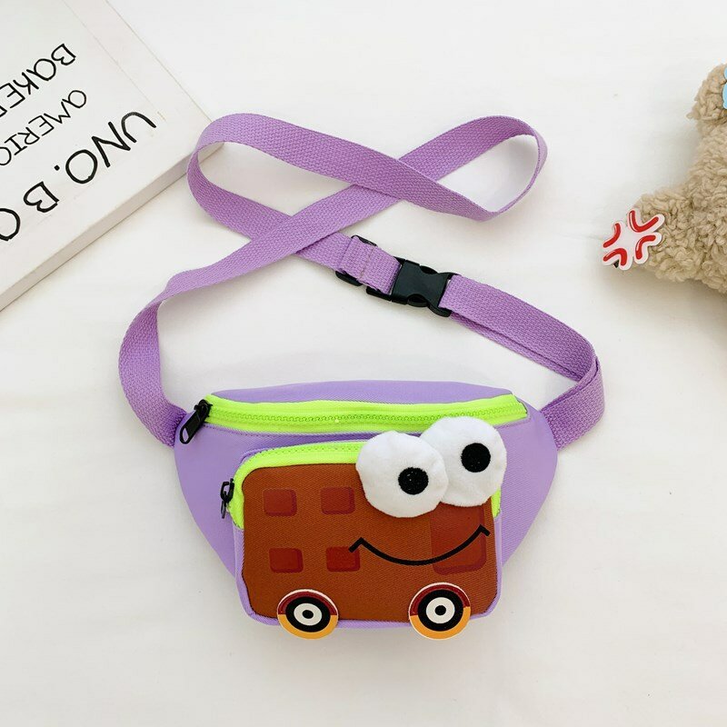 Детская сумка на грудь с мультяшным автомобилем, поясная сумка для мальчиков и девочек, новая зимняя сумка через плечо, аксессуары, монетница, экспорт