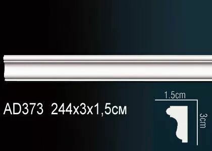 Молдинг Perfect AD373 Д244xШ1.5xВ3 см /Перфект