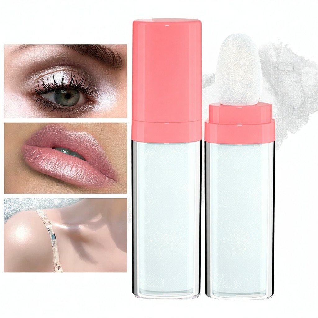 3 Colors Polvo De Hadas Body Brightens the Natural Three-Dimensional Face Blusher Fairy Highlight Patting с расширением головки кисти для порошка, деликатной шелковистой текстурой, легким составом, длительным стойким сверкающим эффектом, для глаз,