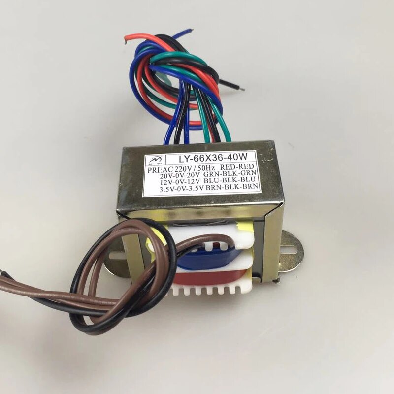 Трансформатор OPZIG 40 Вт, 220 В - 8/12/15/18/20/24 В Dual output 8V, 220 В