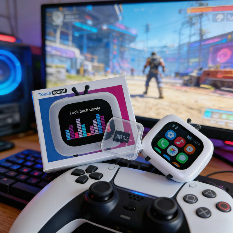 Bluetooth-колонка SU7 с дисплеем текста песен, сенсорным экраном, подходит для мобильных телефонов и компьютеров, портативный сабвуфер с микрофоном для звонков, новая модель.