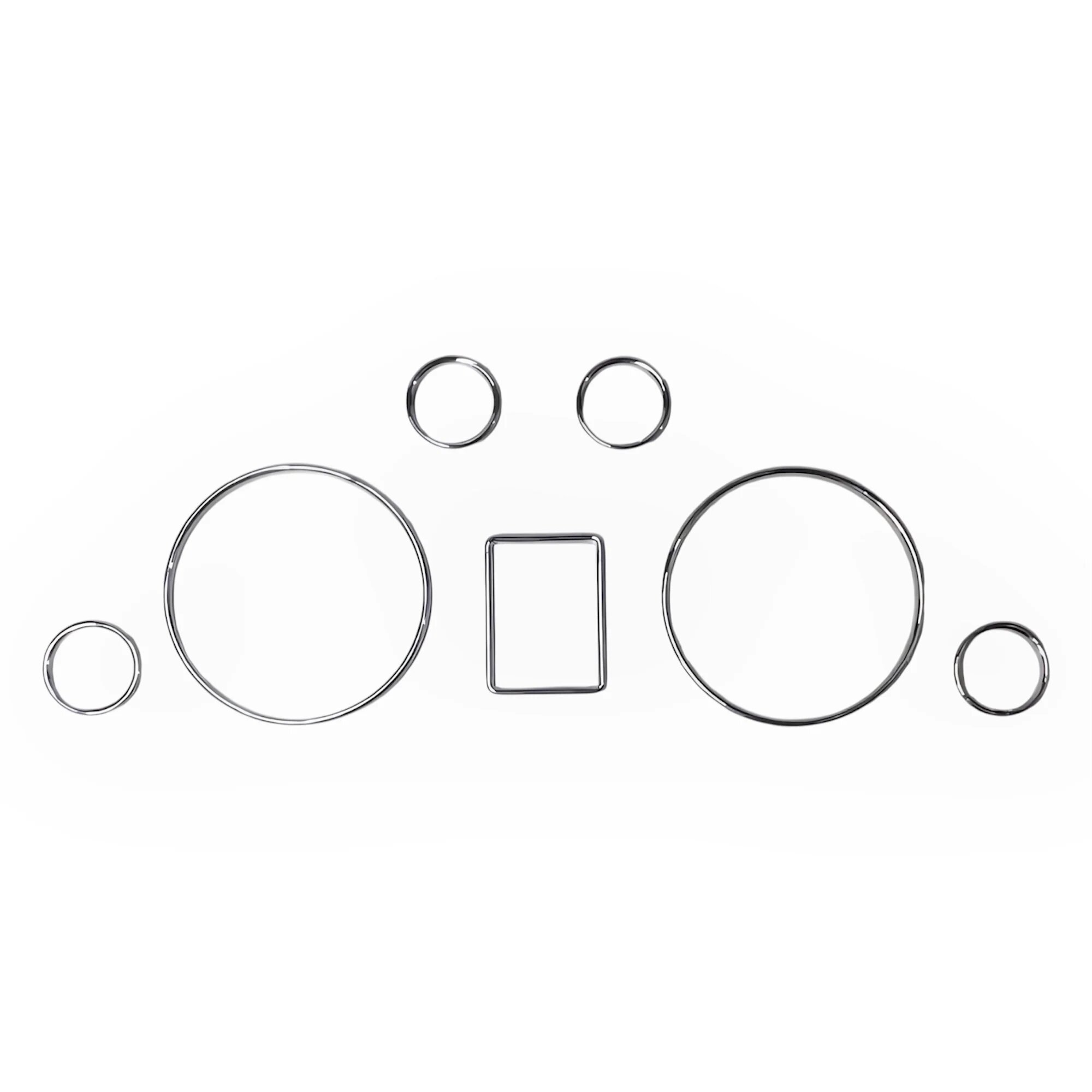 Автомобильные аксессуары, хромированное кольцо спидометра, кольцо на приборную панель для Audi A3 8L A4 8D B5 A6 C5 4B