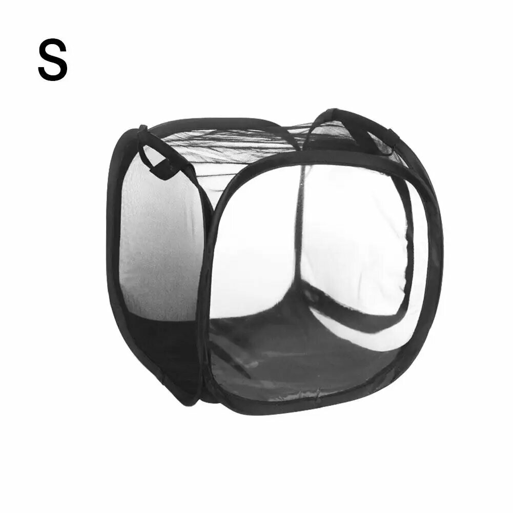 Складная сетчатая клетка в виде бабочки для обитания мини-насекомых и искусственных пятен, Черный