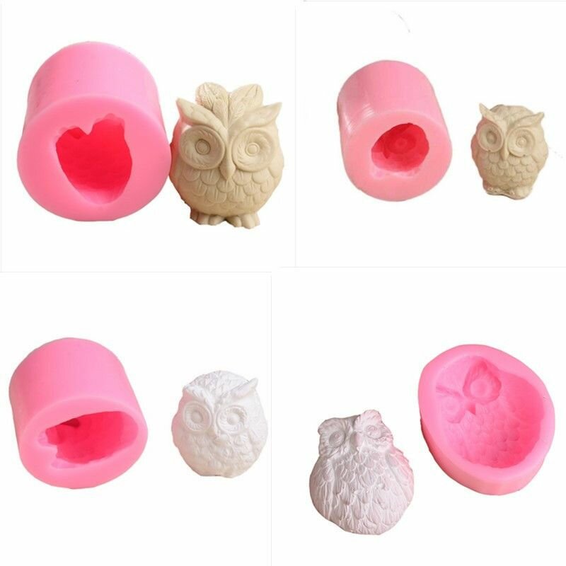 Силиконовая форма совы Форма для свечей