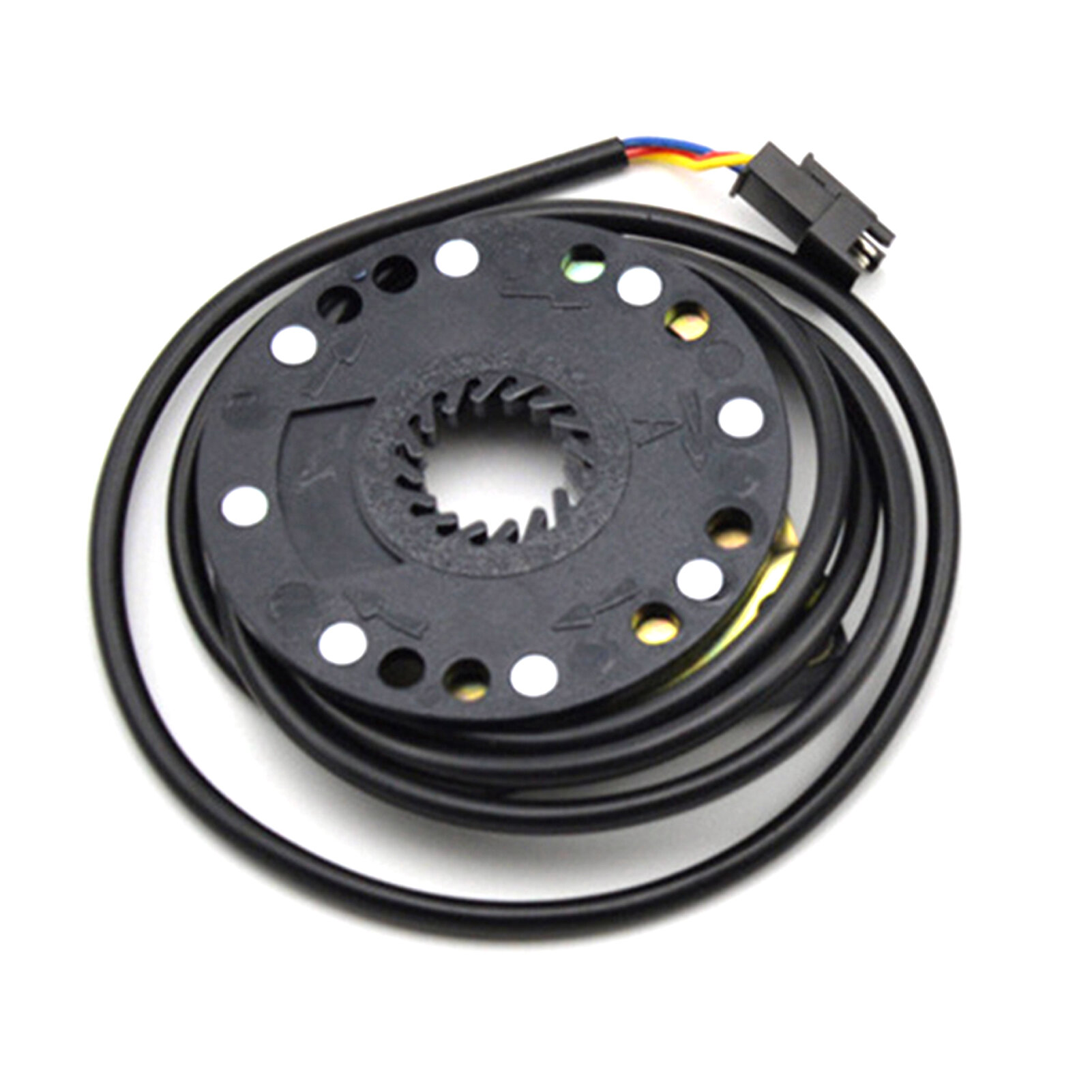 Датчик подушки импульсов для электровелосипеда Lithium Battery Electric Battery Booster, длина провода 120см, материал металл, модель 5/8/12 магнитный бустер (выбор), металлическая плита, диаметр 35мм, высота 58мм, диаметр диска 63мм, расстояние между