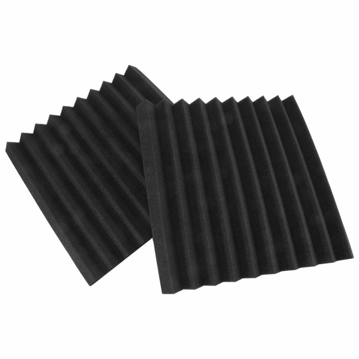 12 самоклеящихся акустических панелей в упаковке, звуконепроницаемые пенопластовые панели 12x12x1 дюймов, стеновые для домашней студии