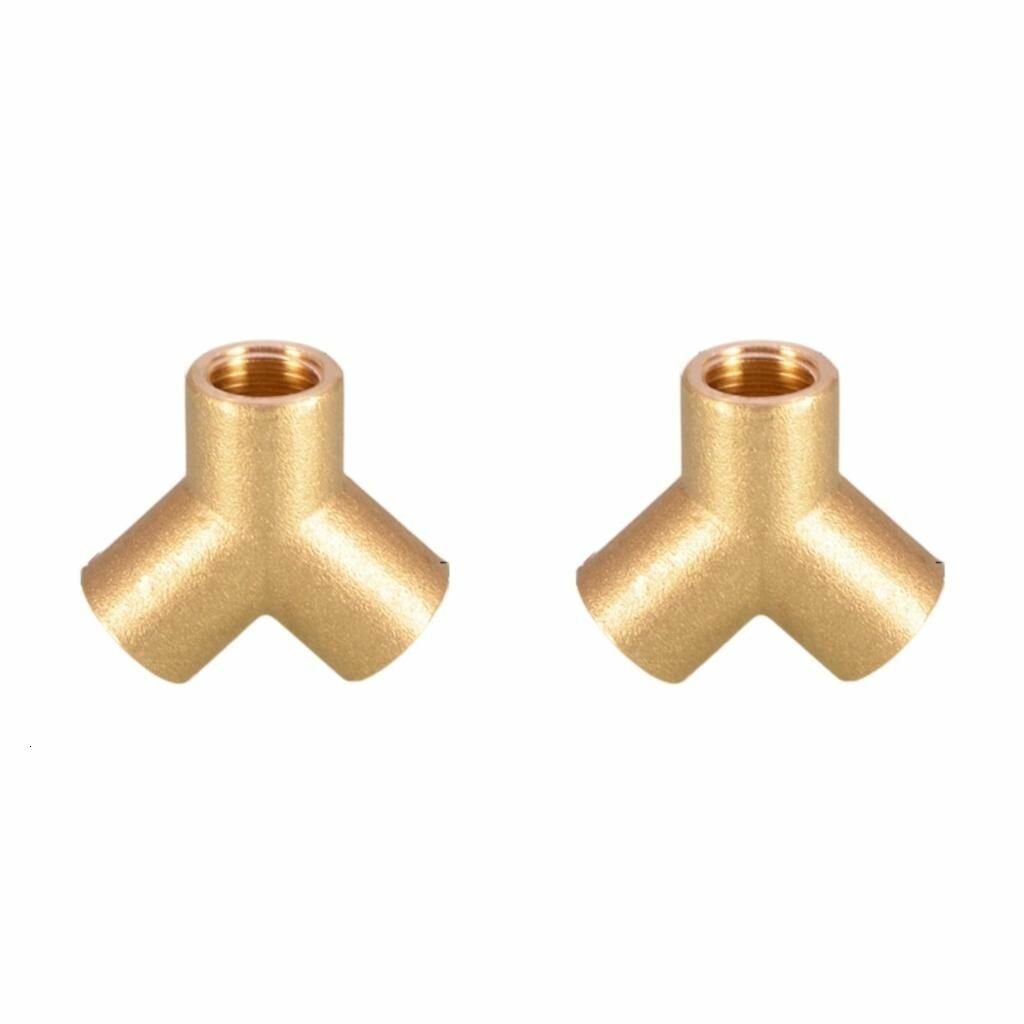Латунный Y-образный разветвитель 2 дюйма, - Трехходовый внутри