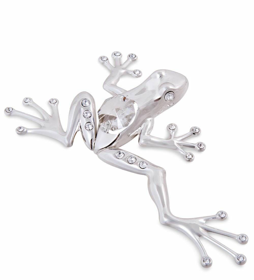 Фигурка Лягушка тропическая посеребр A919221 Crystal Temptations, Металл, кристалл