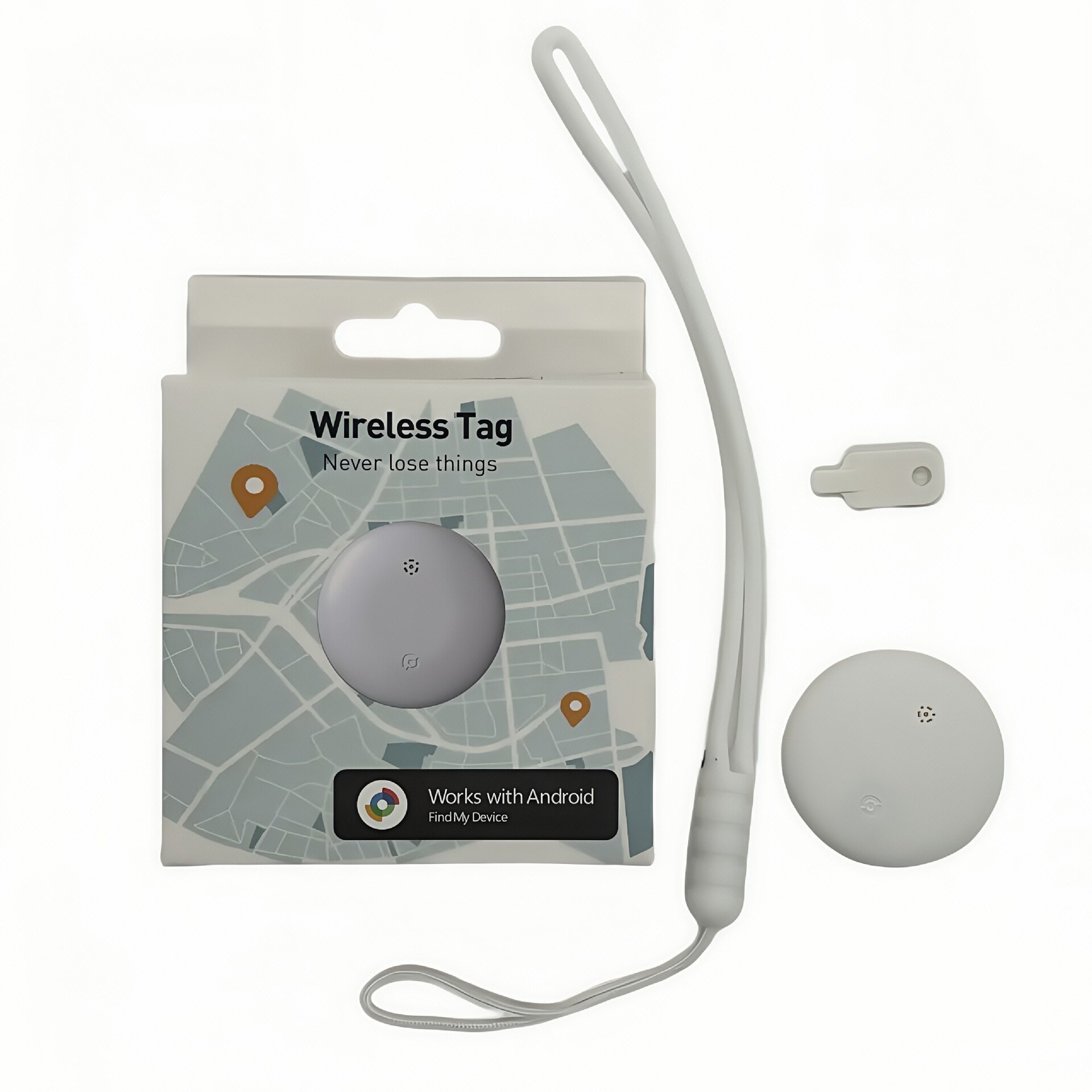 Подходит для Google Find Google Anti-Loss Alarm Device Поддержка Android Чемодан для пожилых животных Bluetooth-локатор