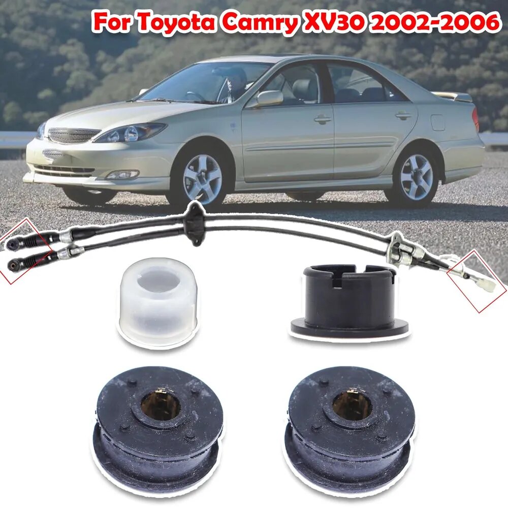 4шт. Втулка тяги переключения Для Toyota Camry XV30 2002-2006 Комплект для ремонта втулок КПП 3382133170 Резиновые запасные части