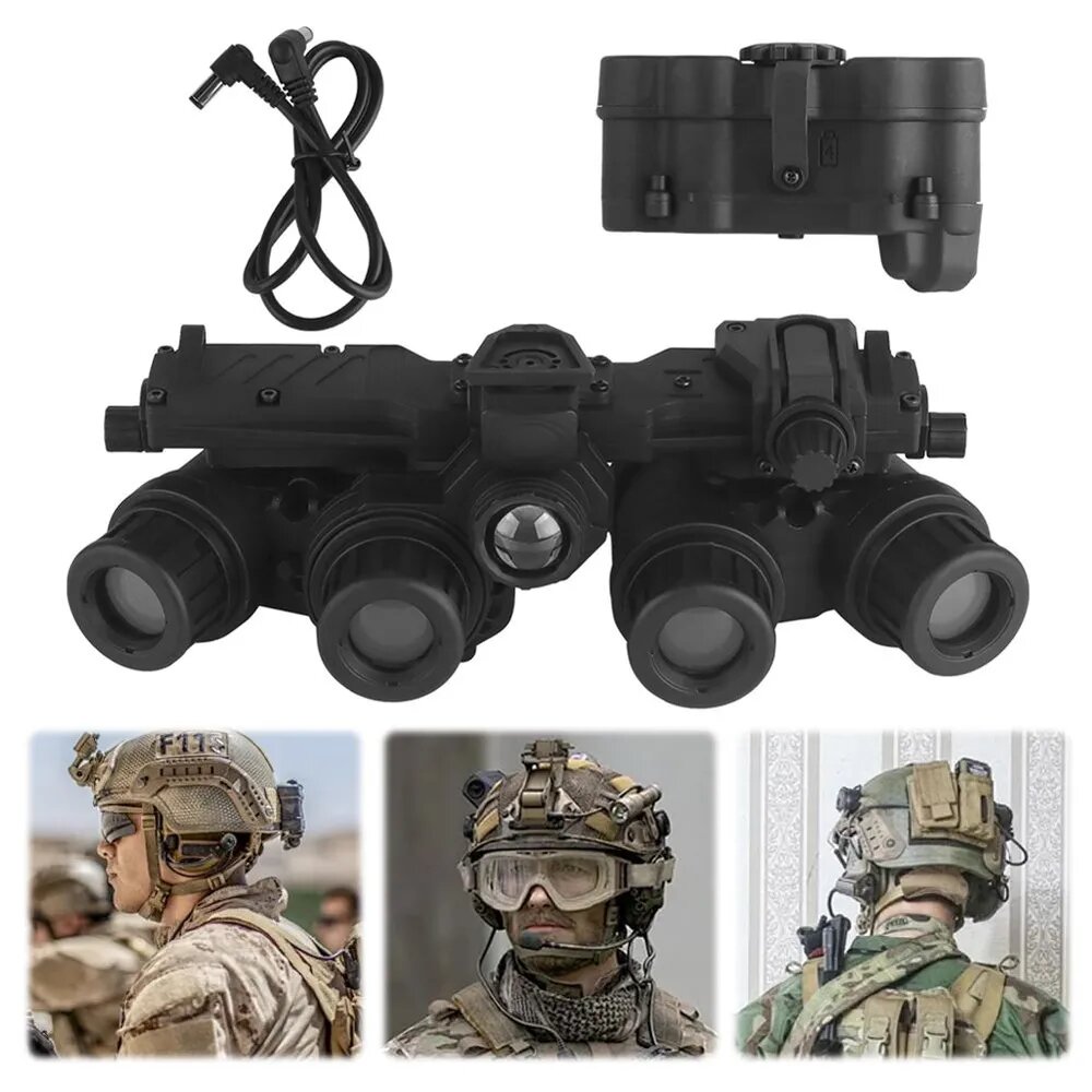 Ночное видение GPNVG18 с четырьмя объективами и функцией термослияния, чёрный