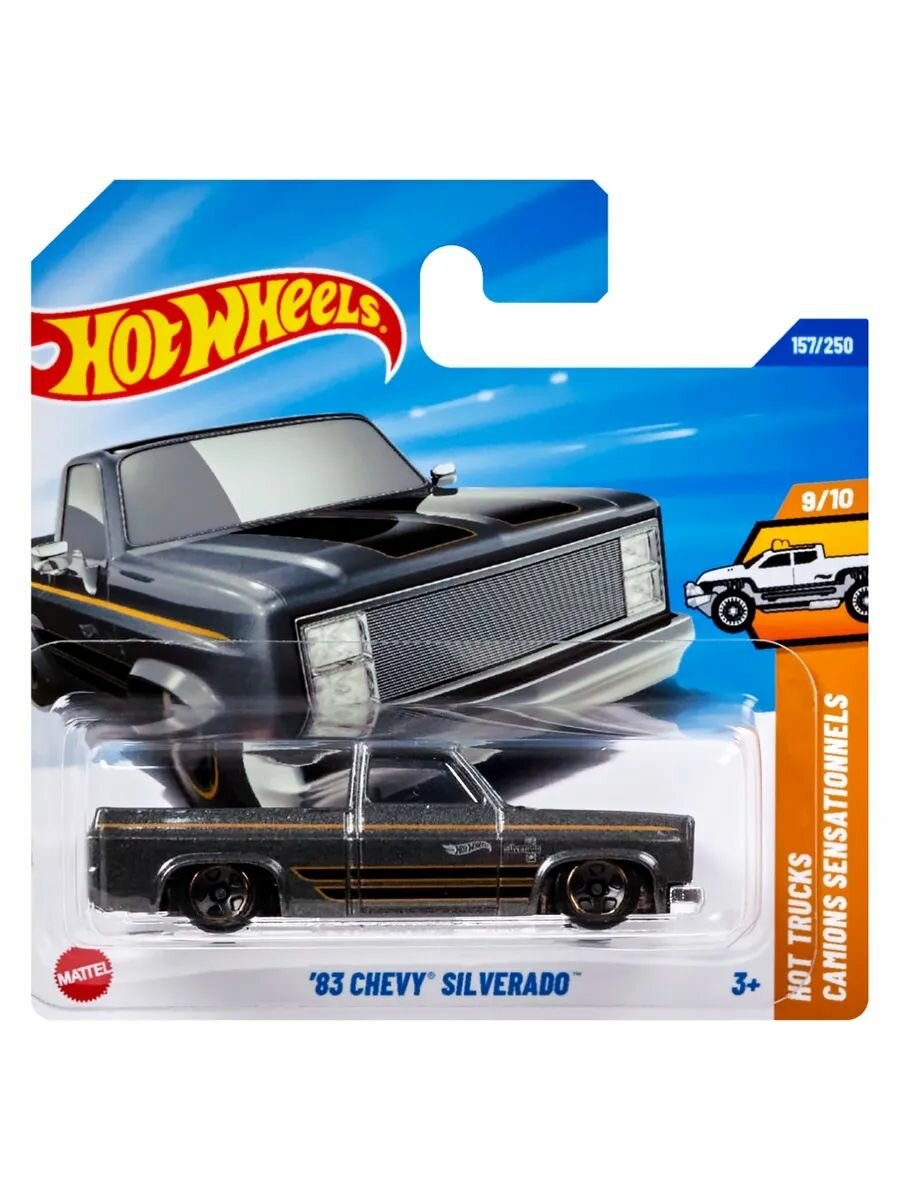 JMT29 Hot Wheels машинка металлическая игрушка коллекционная масштабная модель 83 Chevy Silverado кейс 2025