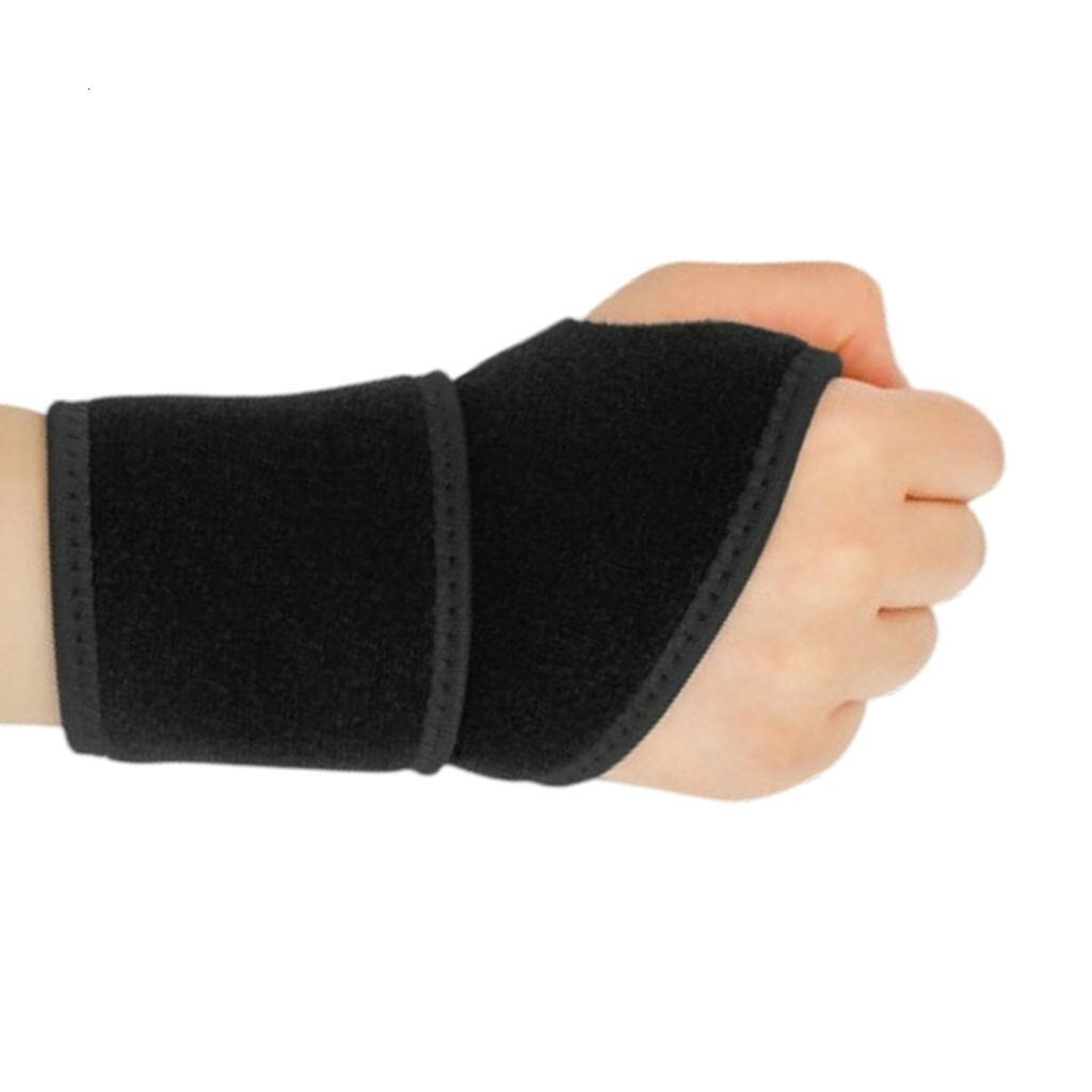 Фиксатор запястья с поддержкой большого пальца, Черный