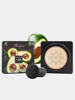 Кушон с авокадо для лица, тональное средство. Кушон-тональный крем с авокадо ВВ со спонжем