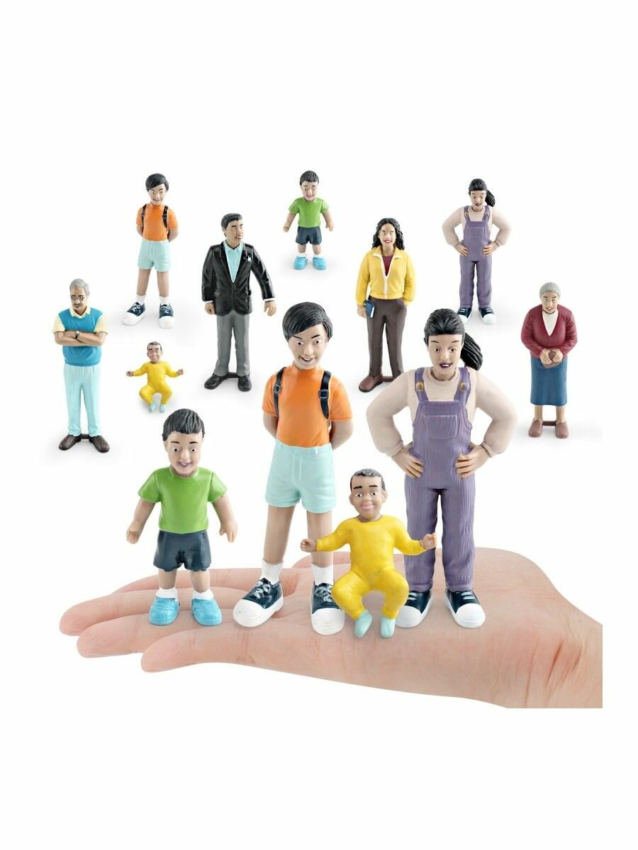 Симуляционные семейные человеческие фигуры pvc коллекция для культурного отображения и образовательных