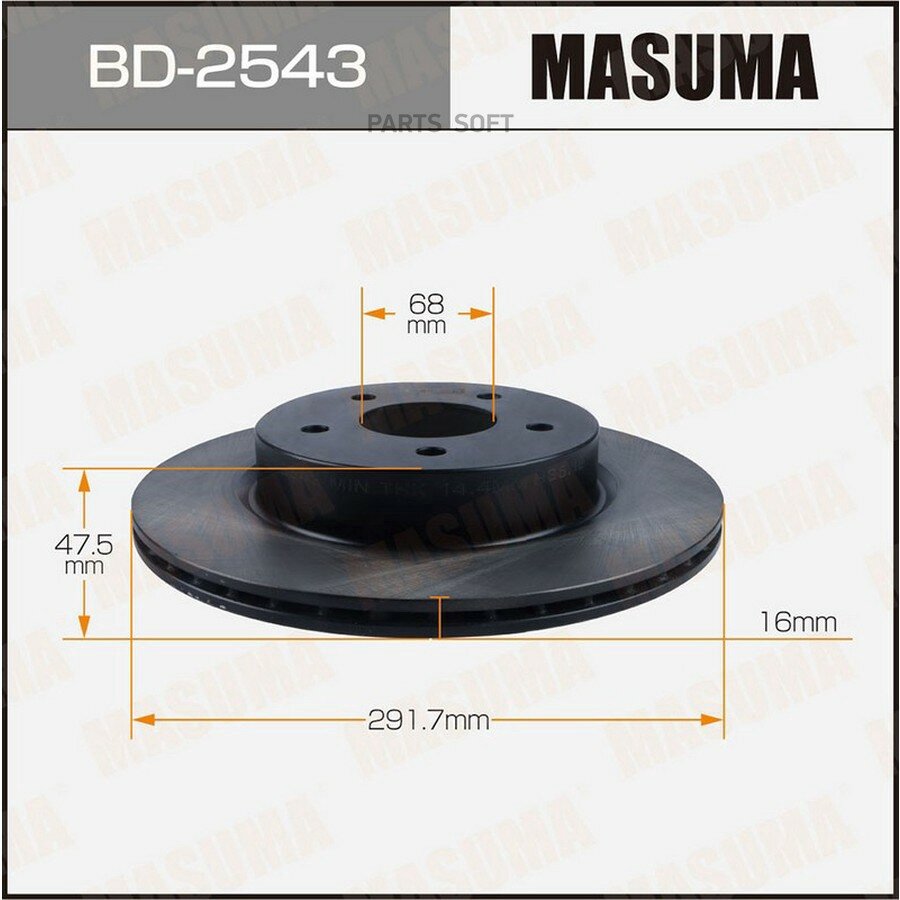 MASUMA BD-2543 Диск торм.