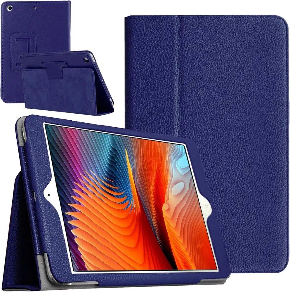 Кожаный чехол для iPad 9,7 дюйма 2018/2017 6-го 5-го поколения, также подходит для iPad Air 2/1, чехол-книжка-футляр с подставкой и функцией автоматического пробуждения/сна