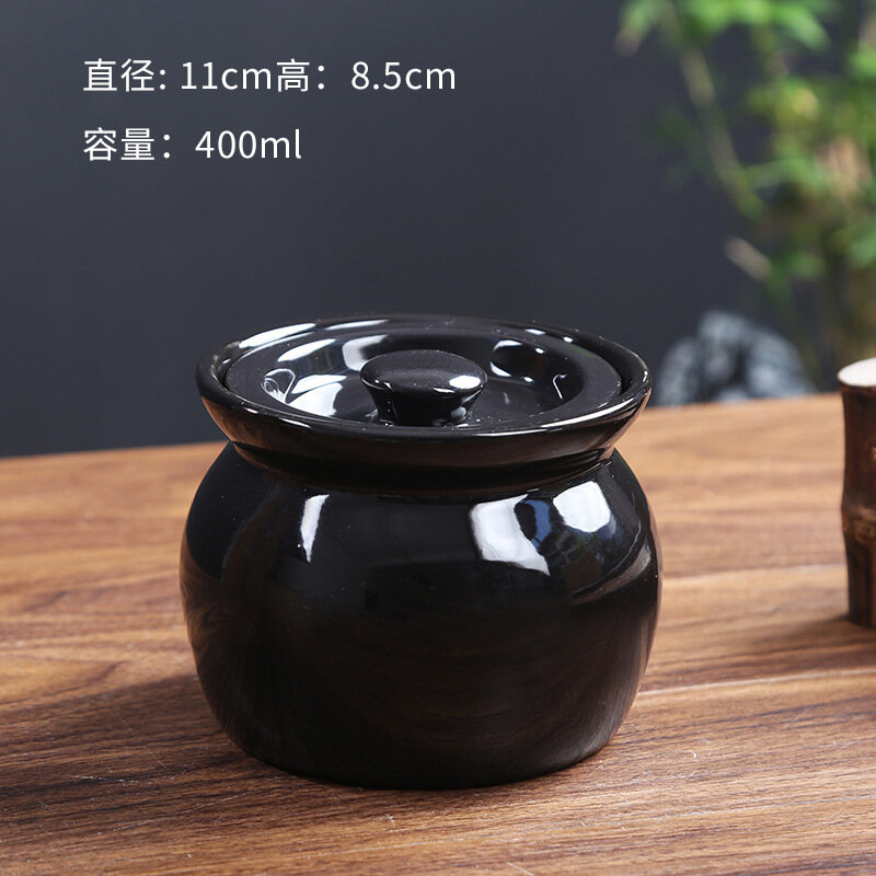 Керамическая глиняная кастрюля для тушения с крышкой, водосепаратор, миска для закусок в отеле и ресторане, суповая чашка, китайский стиль домашней кастрюли для тушения