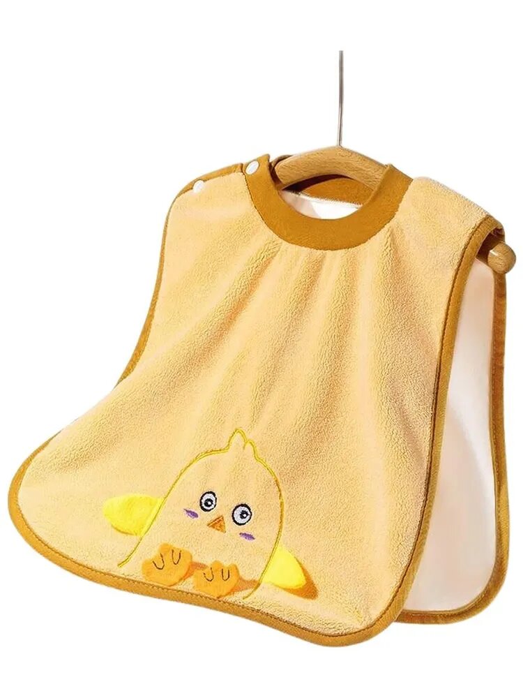 Фартук нагрудник для рисования, рукоделия и творчества детский/Слюнявчик для кормления непромокаемый/Комбинезон защитный , 50х33 см.