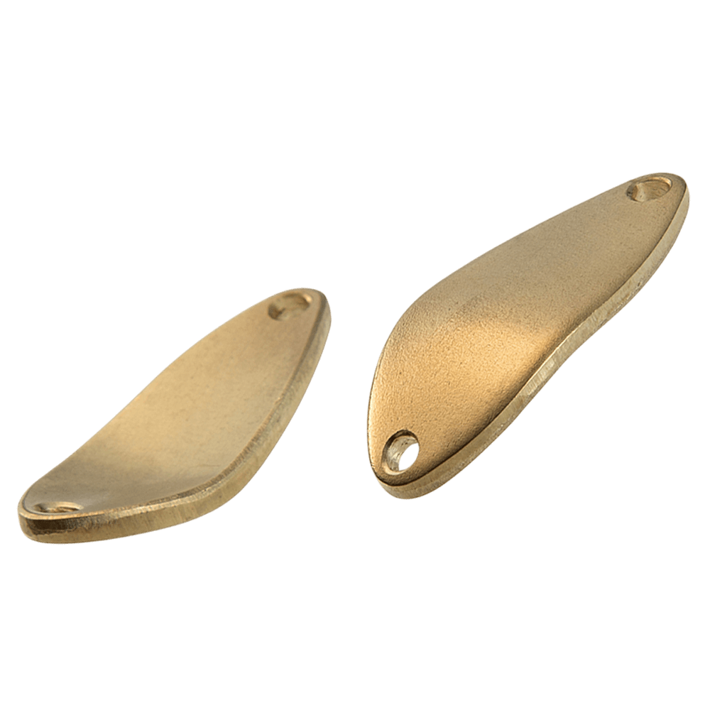 Блесна колеблющаяся микро Клео латунь - размер 3.2 см (тол. 1.5 мм)