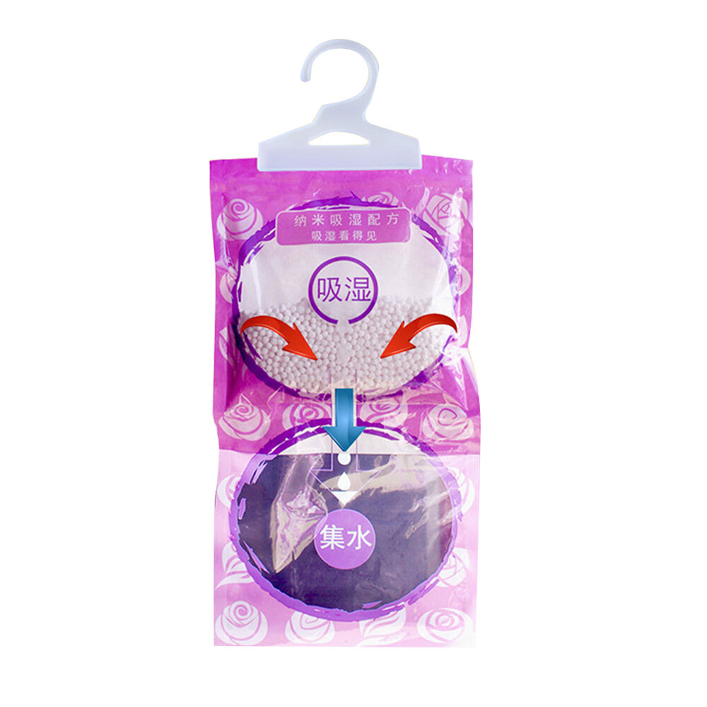 Гибкий влагоудаляющий пакет с запахом лаванды, противогниевый, противовлажный, для дома, спальни, шкафа, гардероба, осушительный агент, капсула для удаления влаги, 500мл, 1 шт.