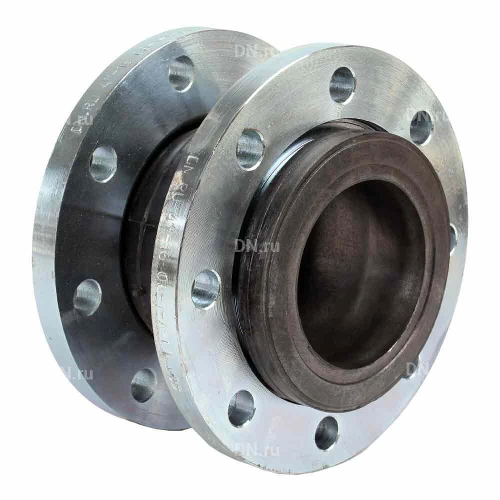 Компенсатор резиновый DN.ru Ду80 Ру10 NBR фланцевый