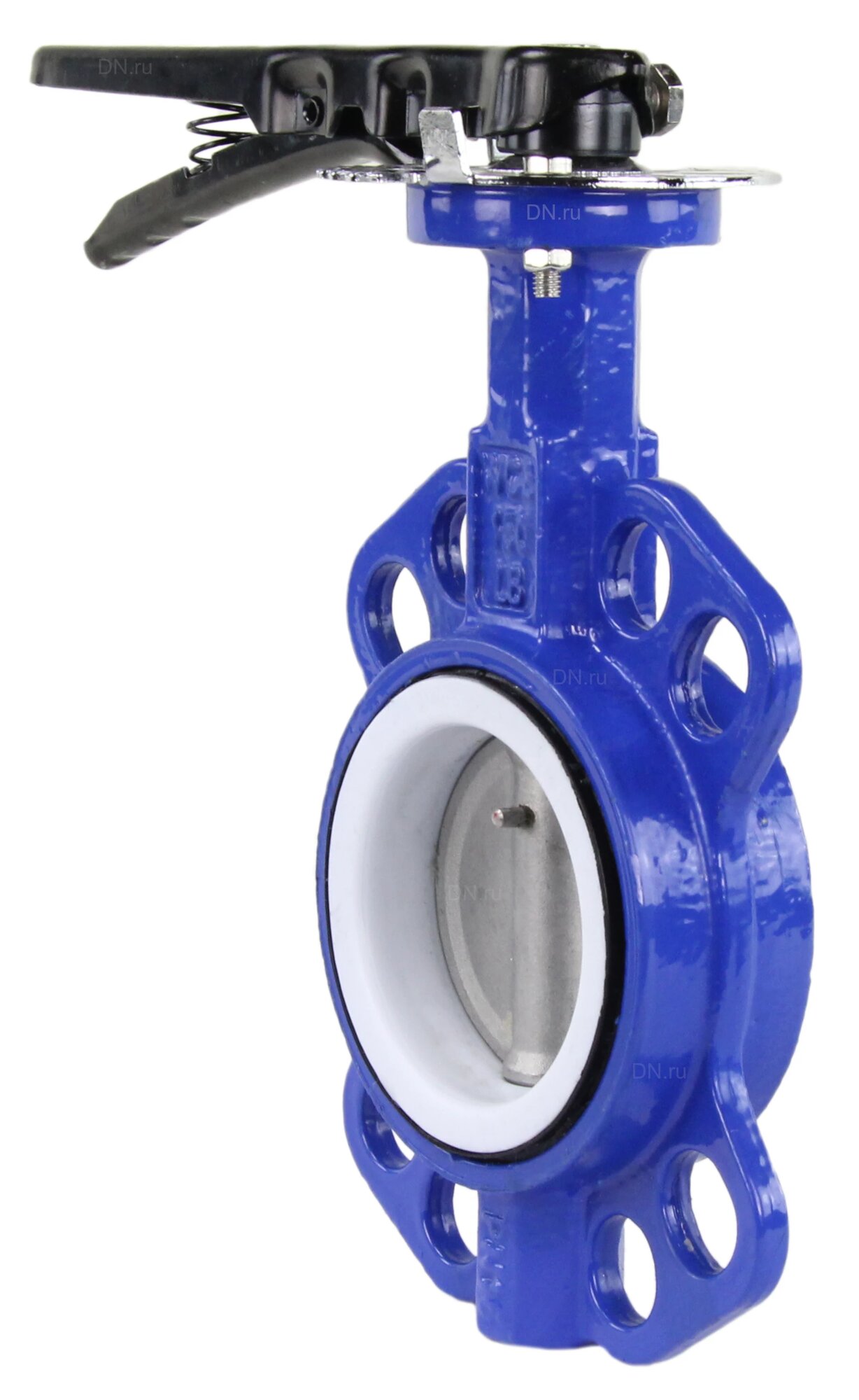 Затвор дисковый поворотный DN.ru WCB-316L-PTFE Ду80 Ру16, с рукояткой