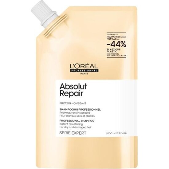 Шампунь для поврежденных волос L`oreal Professionnel Absolut Repair, 1 л (рефил)