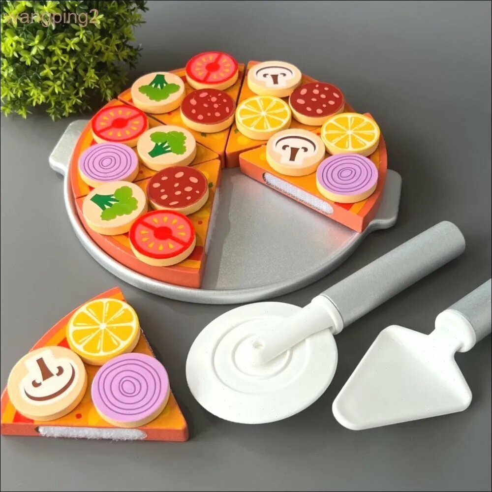 Деревянный сюжетно-ролевой набор "Пицца с Аксессуарами" / Коллекция юный шеф-повар, по методике Монтессорий шеф-повар, по методике Монтессори