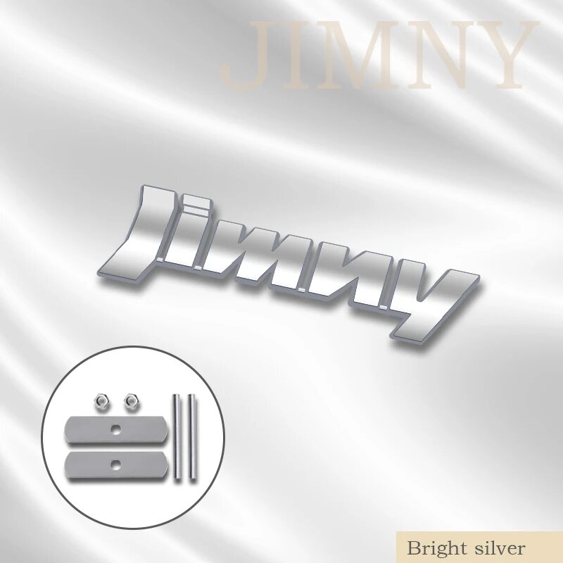 Эмблема Jimny Bright Silver, значок решетки для Suzuki SUV