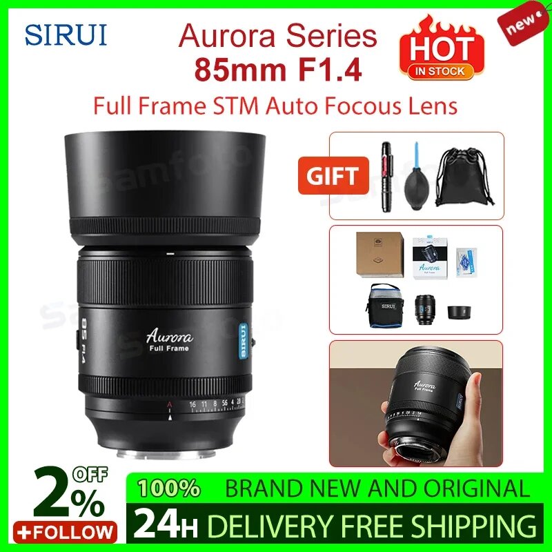 Sirui AURORA 85 мм F1.4 объектив для Sony E Nikon Z Fujifilm X Mount Крепление Sony E (FE)