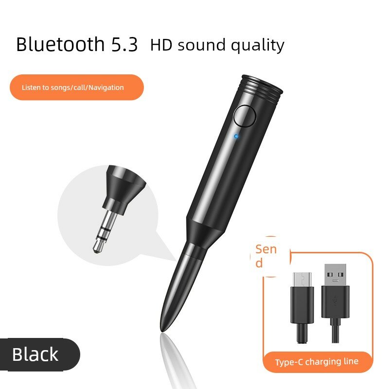 Автомобильный Bluetooth-приемник 5,3 Bluetooth-конвертер-адаптер 3,5 мм аудиоконвертер адаптер для наушников