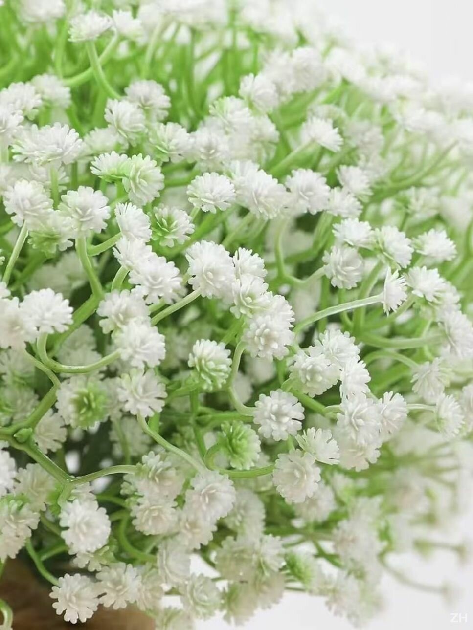 Реалистичная белая гипсофила 29 см декоративная ветвь для свадьбы, интерьера и праздничного оформления
