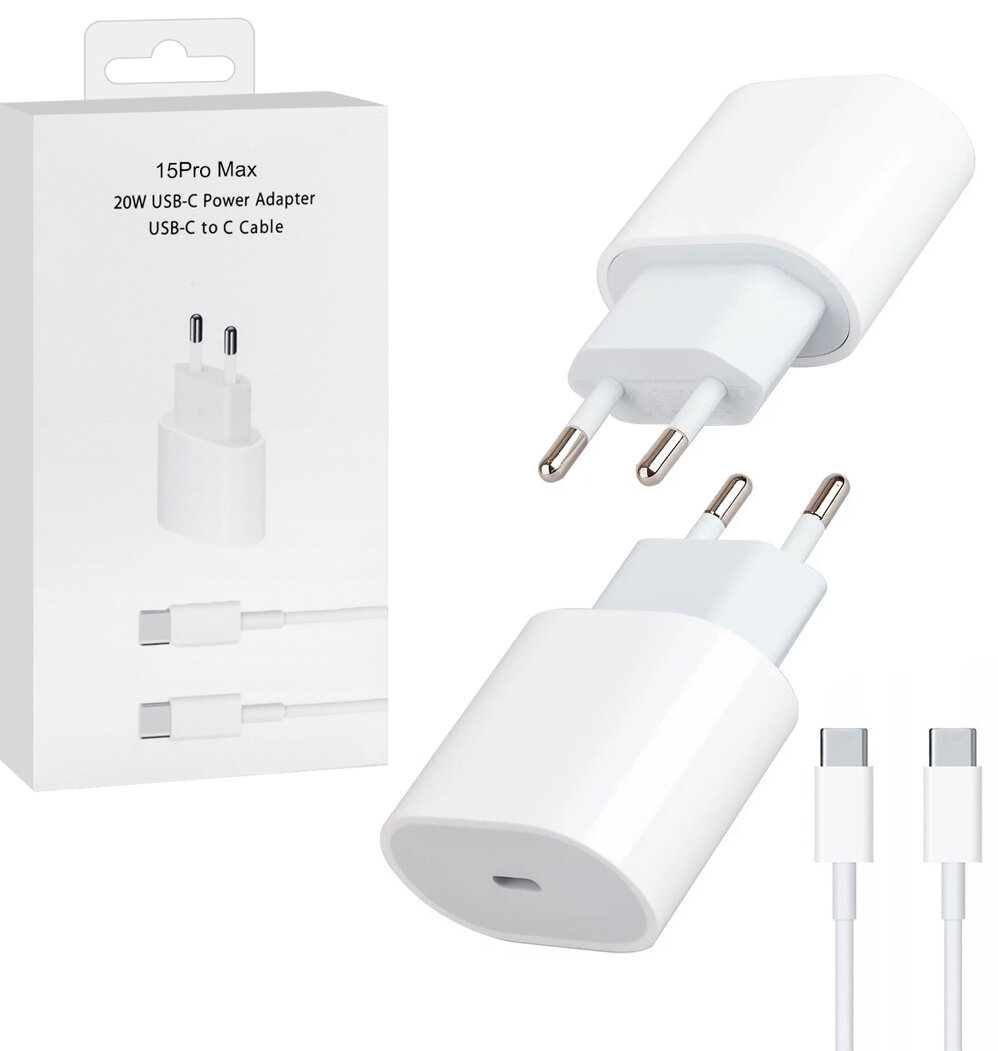 Зарядное устройство, 25Вт, для iPhone, iPad, AirPods, с кабелем, Type-C Type-C