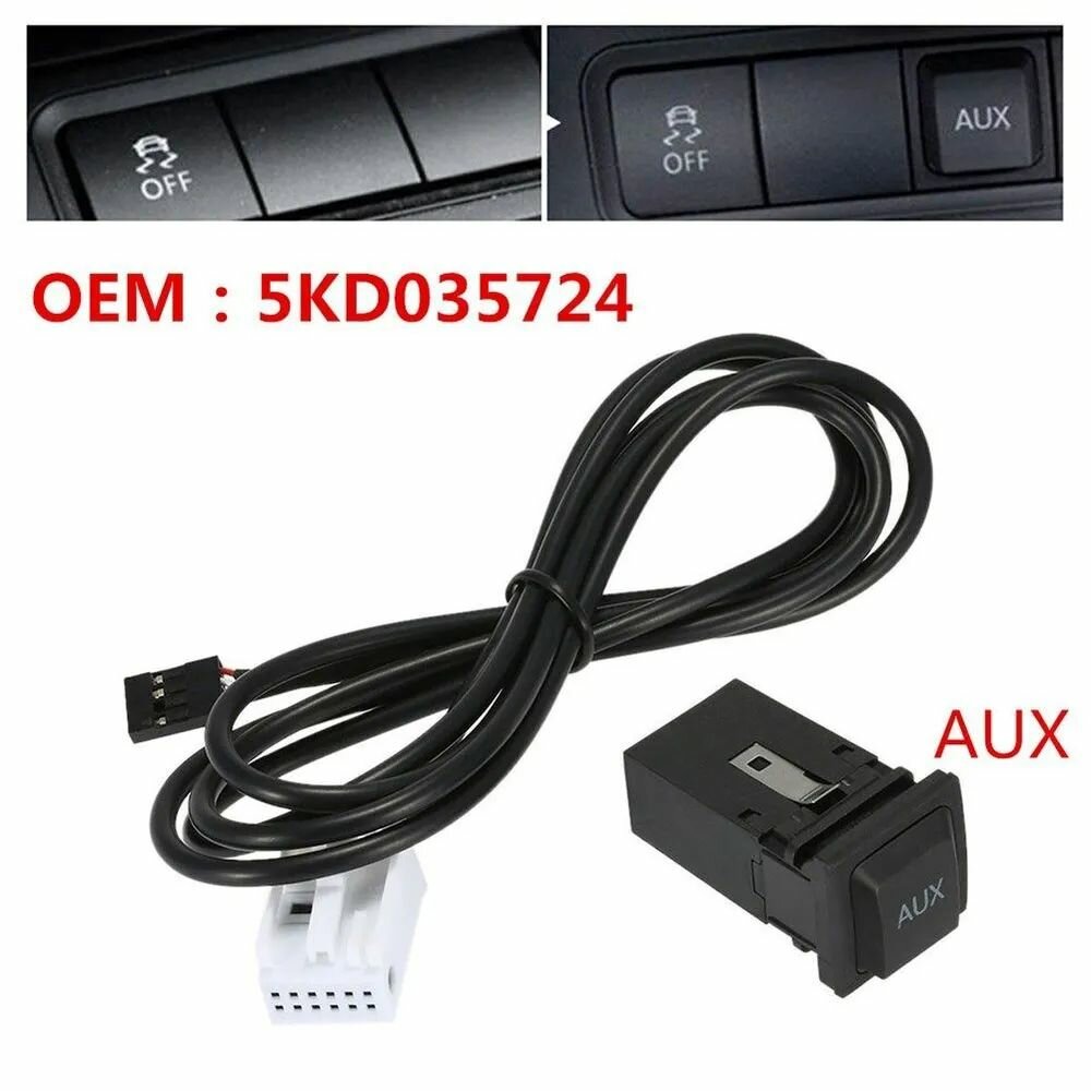 5KD035724 Кабель Переключателя AUX USB Для RCD510 RCD310 Golf/G-TI/R MK5 MK6 J-etta